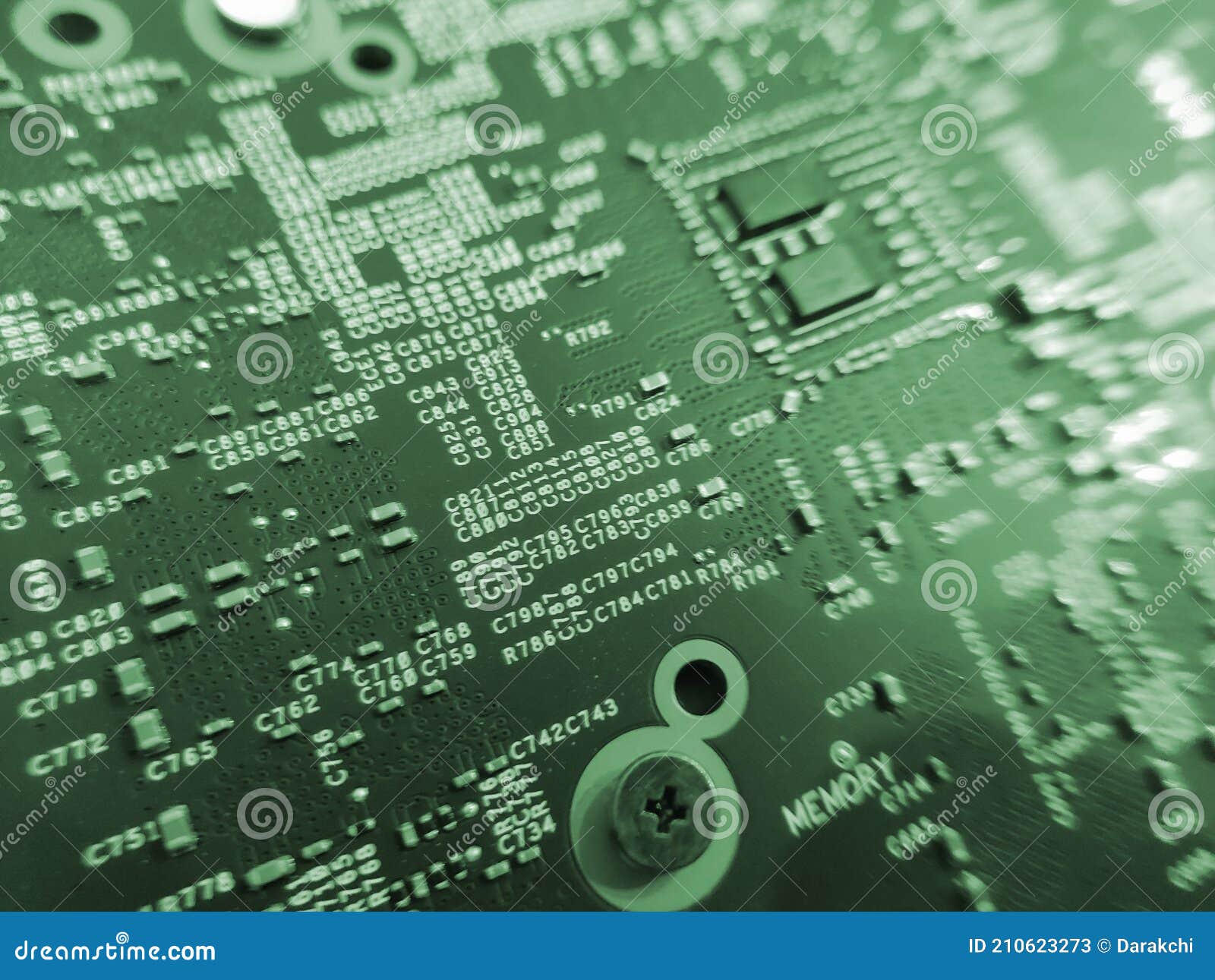 Computer Engineering Microchip Background. Microelectronic High Tech ...