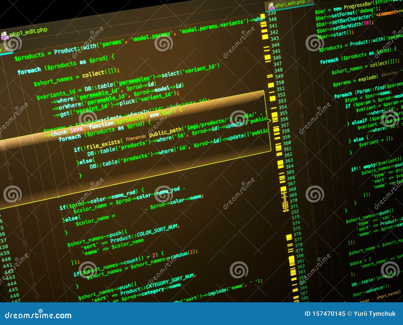 Computer Engineering of Web Site in the Code Editor Using Php Language. Web Developing and ...