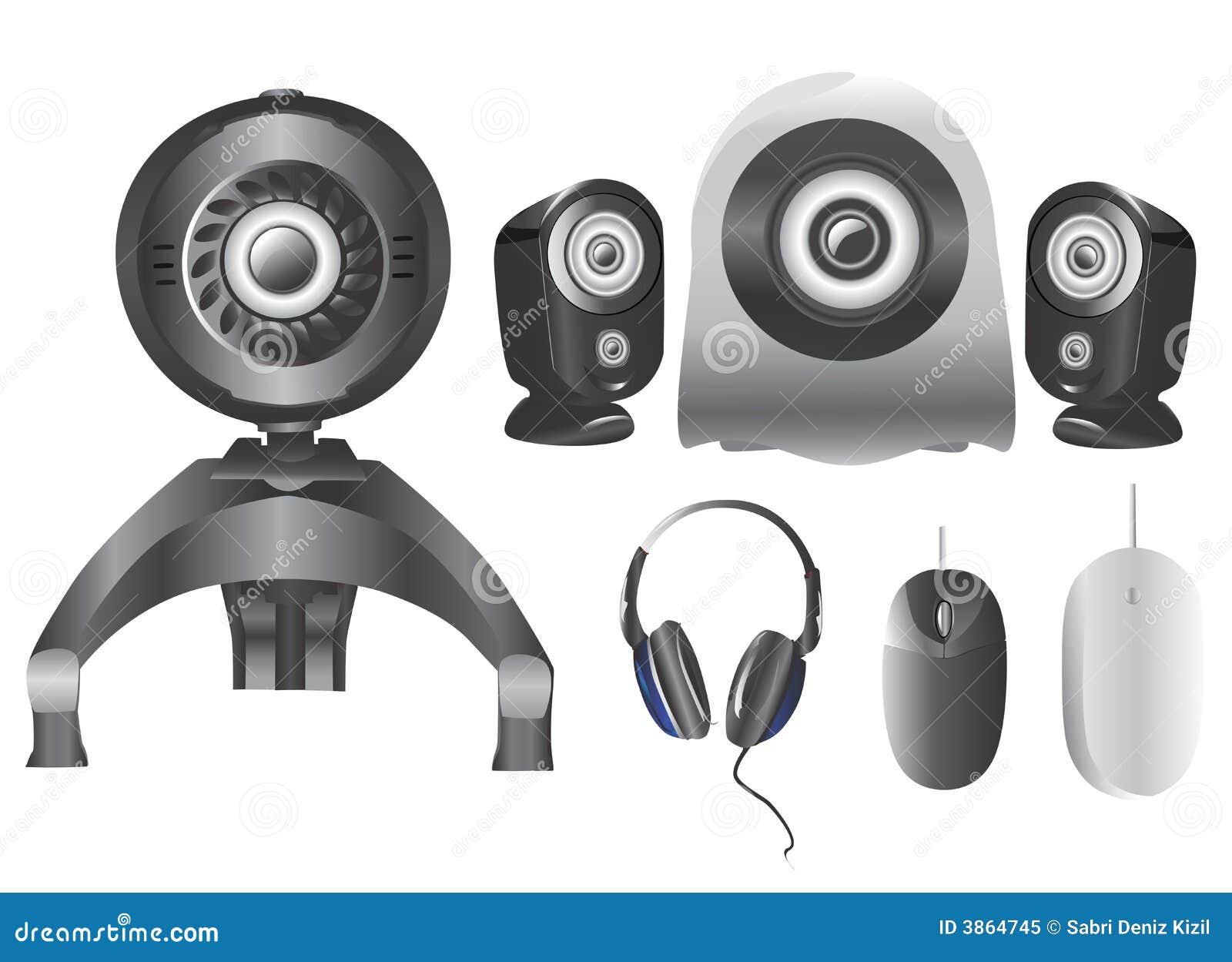 Computer equipment vector stock vector. Illustration of technology ...
