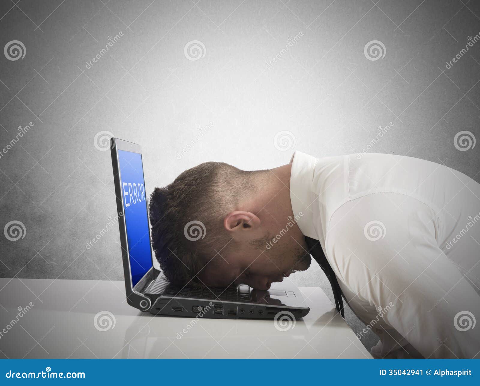 Computer error stock image. Image of nerd, disappointed - 35042941