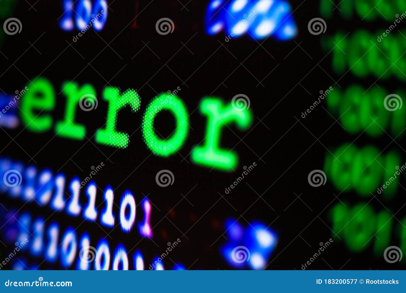 Computer error stock image. Image of code, data, failure - 183200577