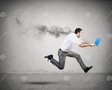 Computer error stock photo. Image of shout, running, network - 36413946