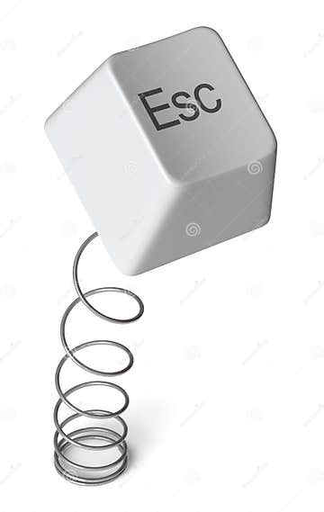 Computer Escape Key / Isolated Stock Illustration - Illustration of ...