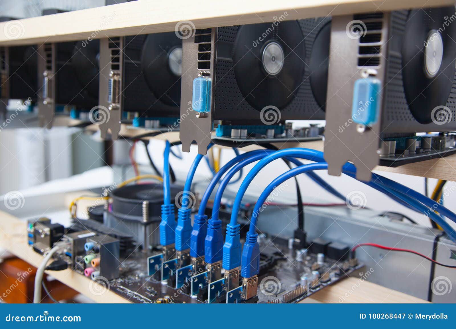 Computer for Ethereum Mining Stock Image - Image of payment, technology ...