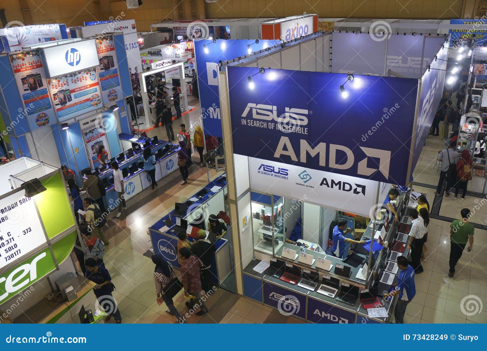 Computer exhibition editorial stock image. Image of product - 73428249