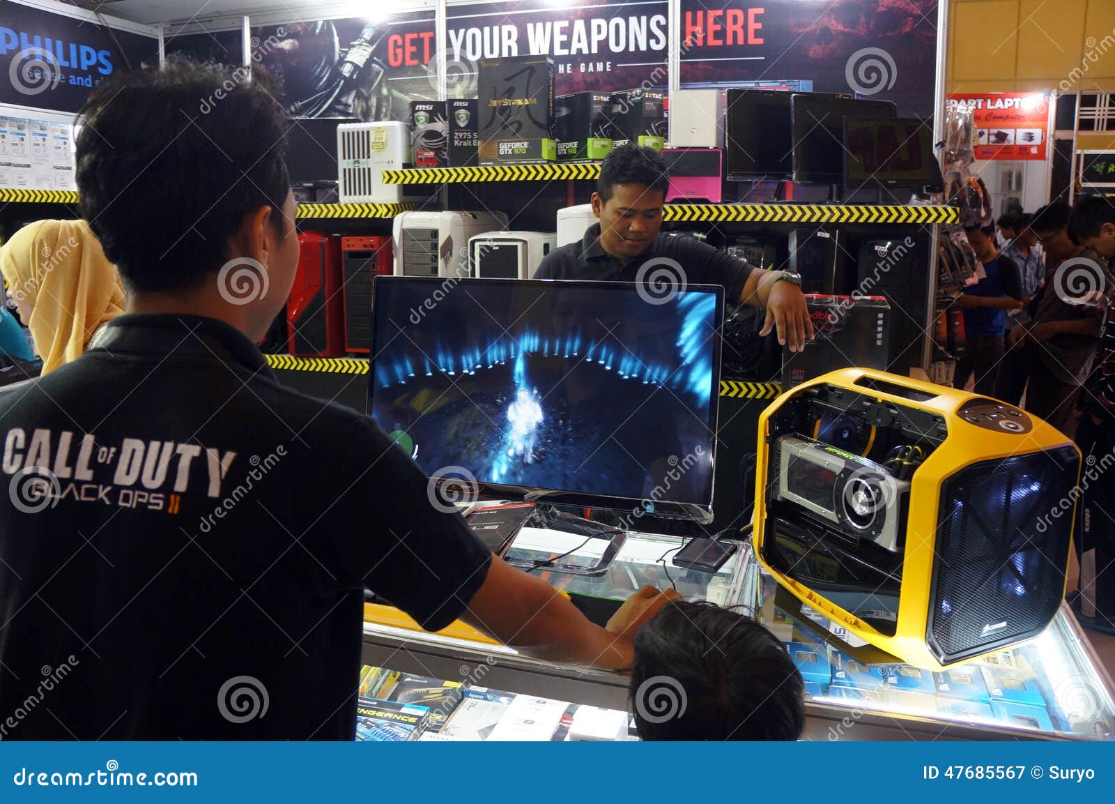 Computer exhibition editorial photography. Image of exhibition - 47685567