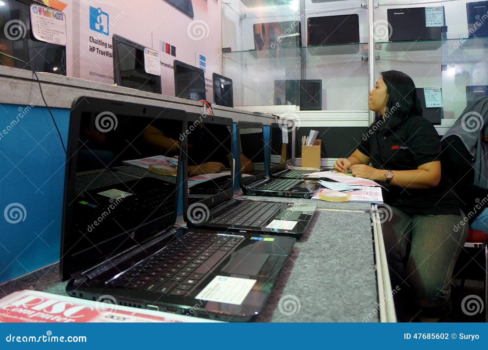 Computer exhibition editorial photography. Image of indonesia - 47685602