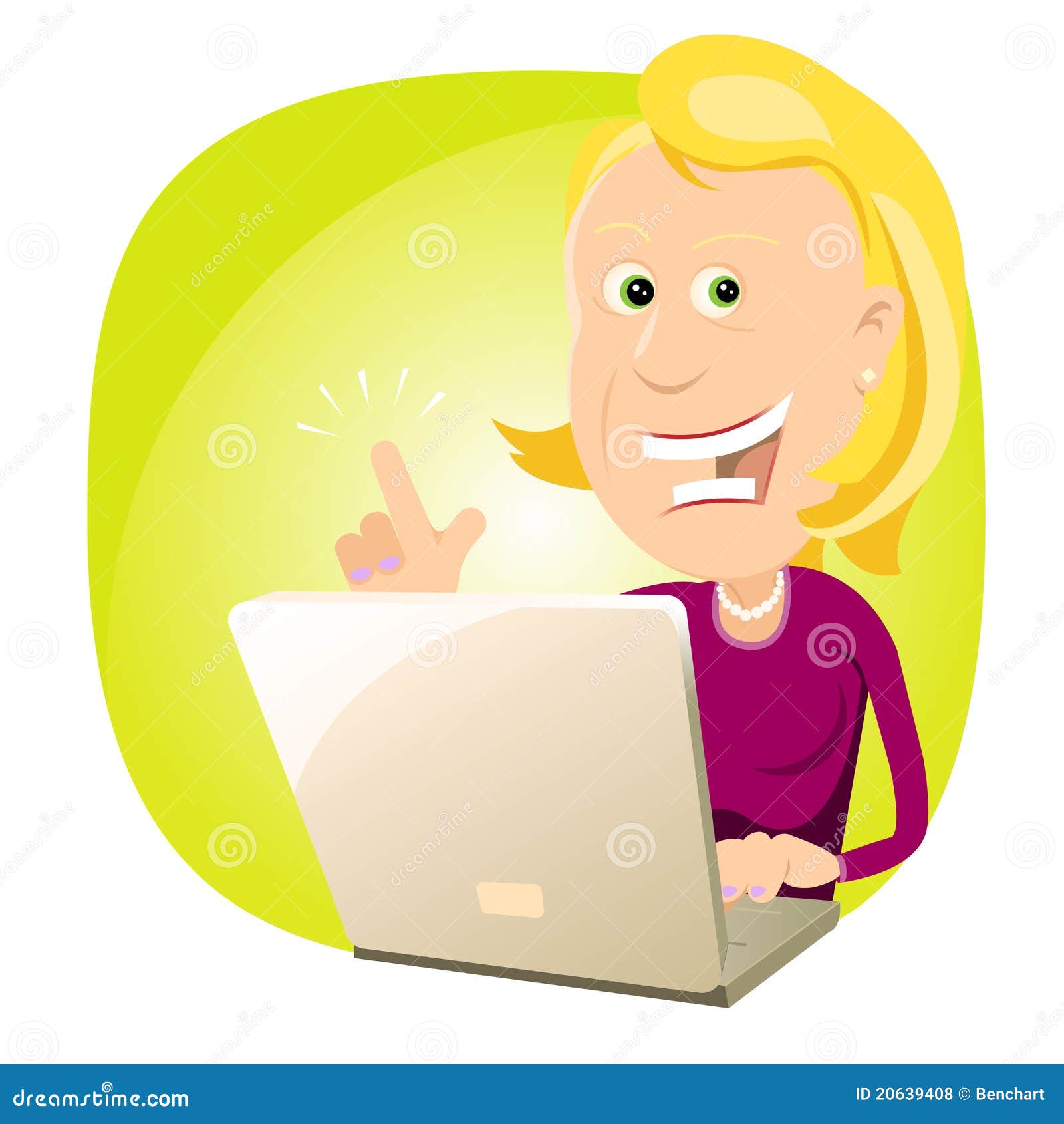 Computer Expert Woman stock illustration. Illustration of clip - 20639408