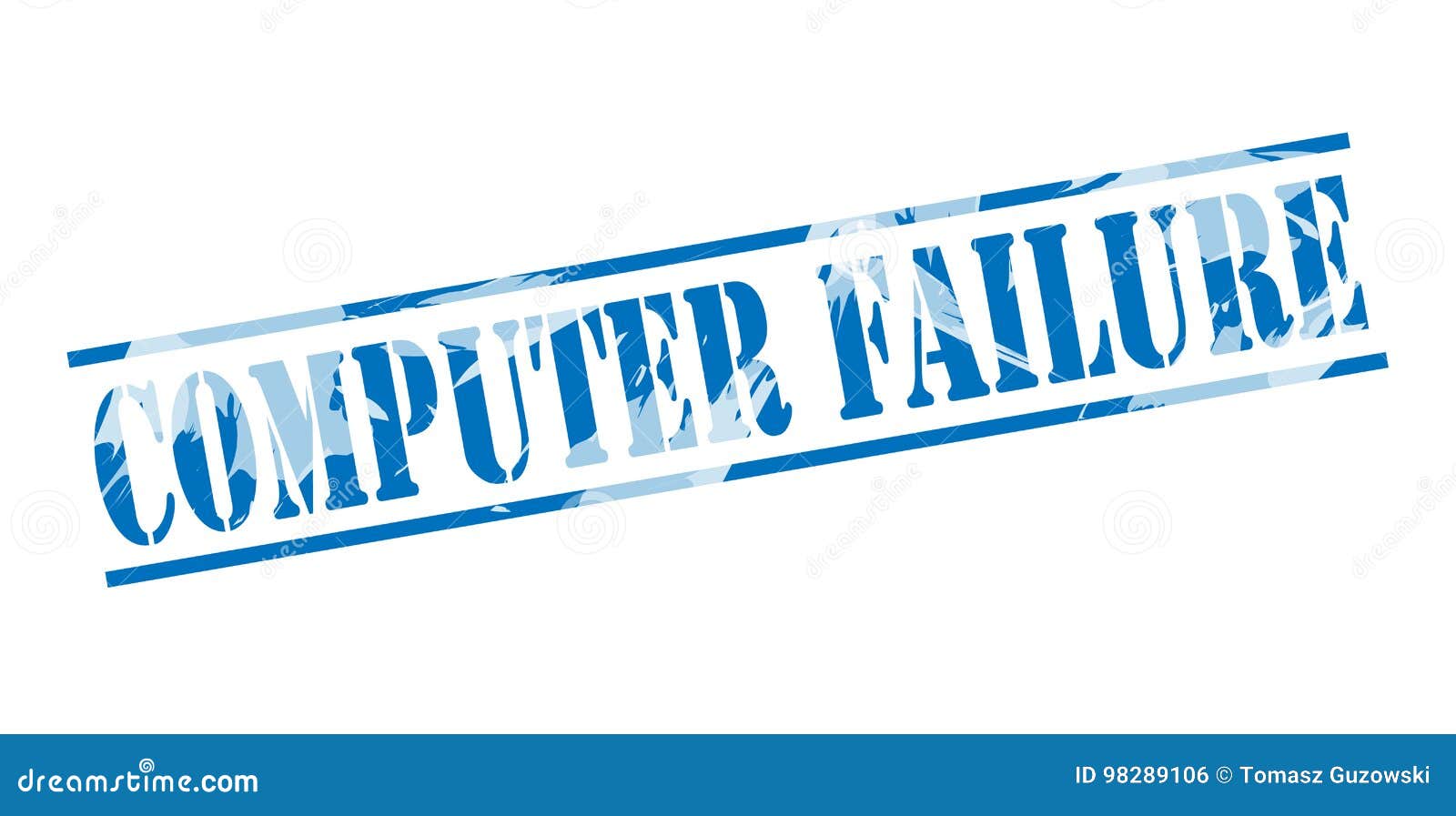 COMPUTER FAILURE Red Stamp Text Royalty-Free Stock Photography ...