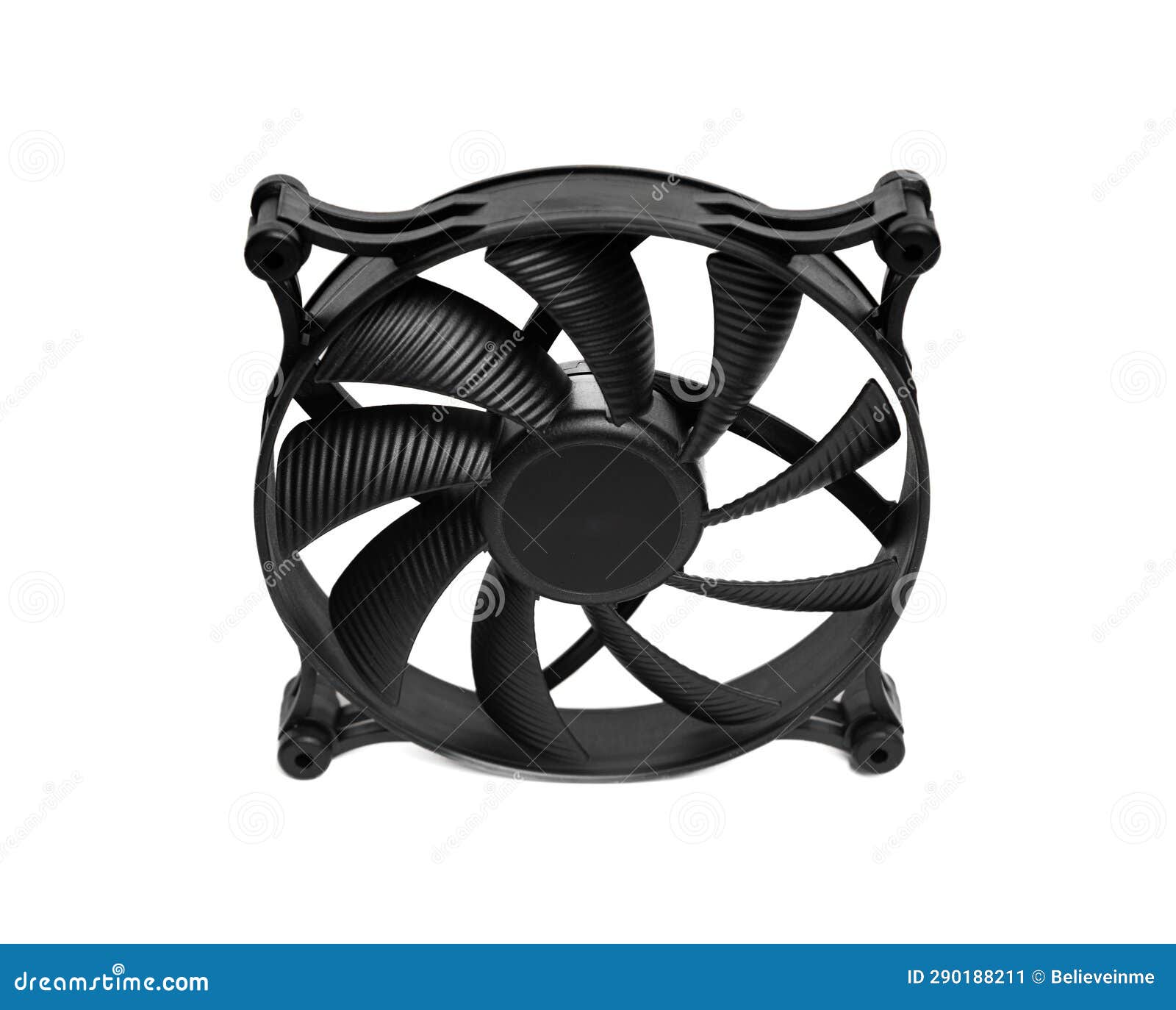 Computer Fan Cooler Isolated on White Background Stock Image - Image of ...