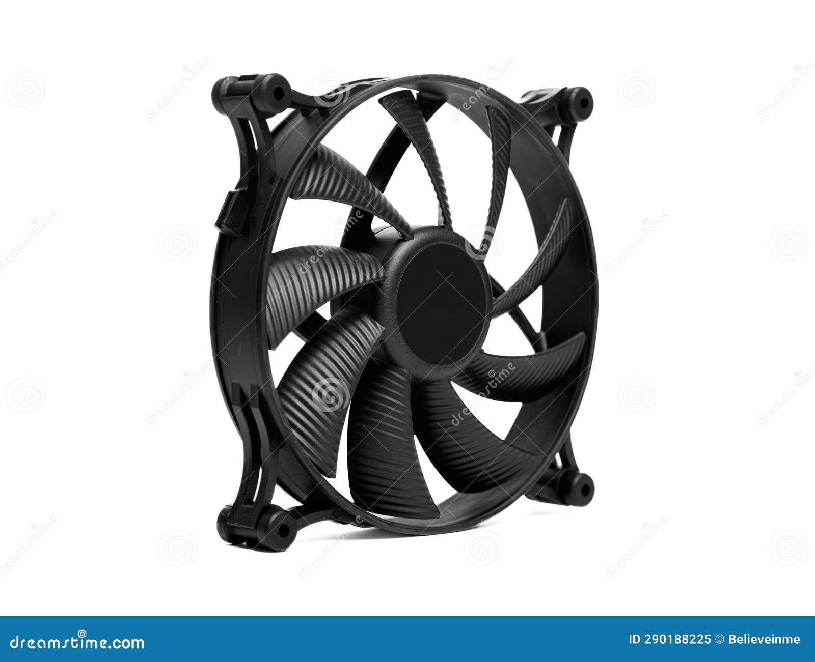 Computer Fan Cooler Isolated on White Background Stock Image - Image of ...