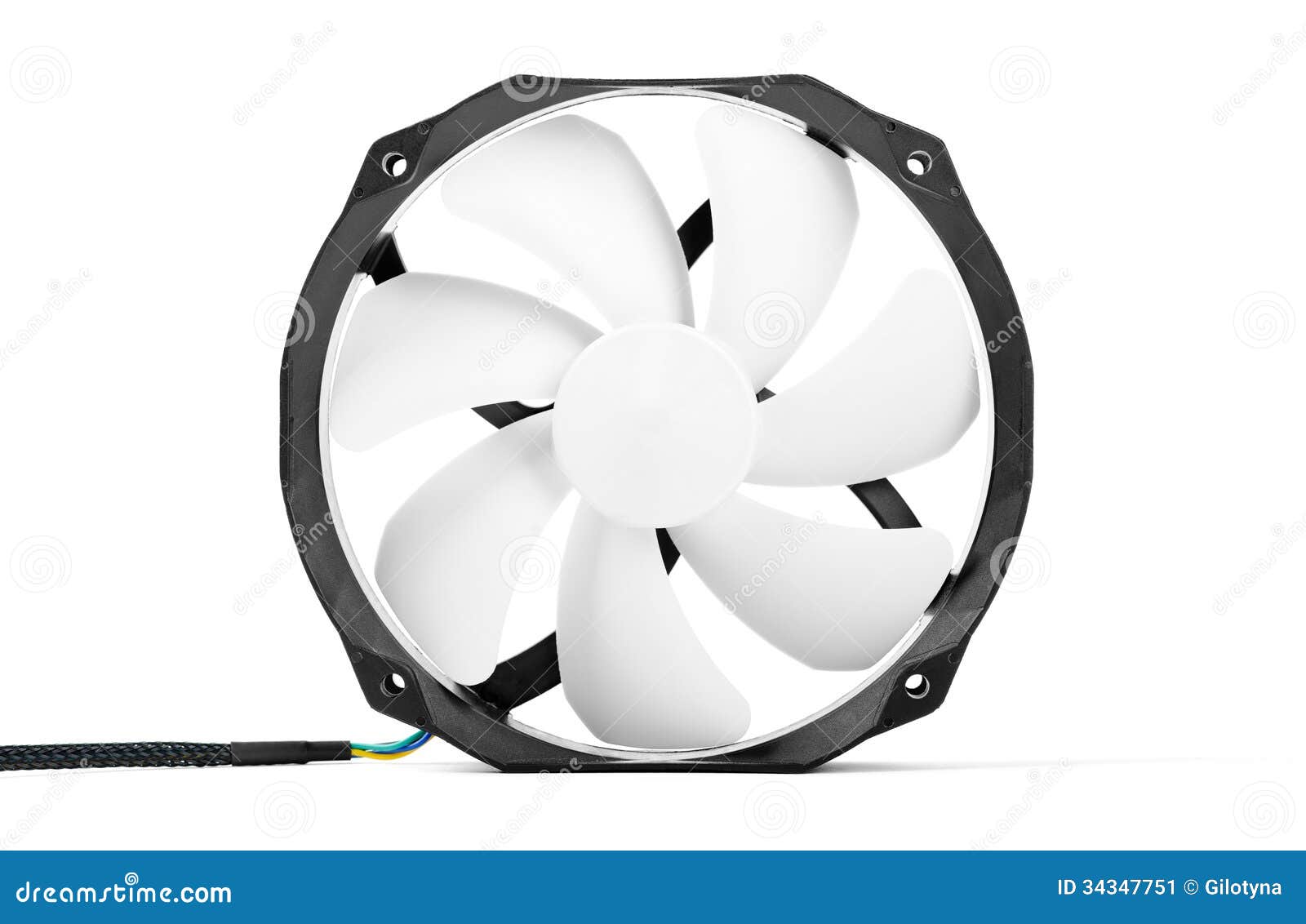Computer fan stock image. Image of cold, isolated, blow - 34347751