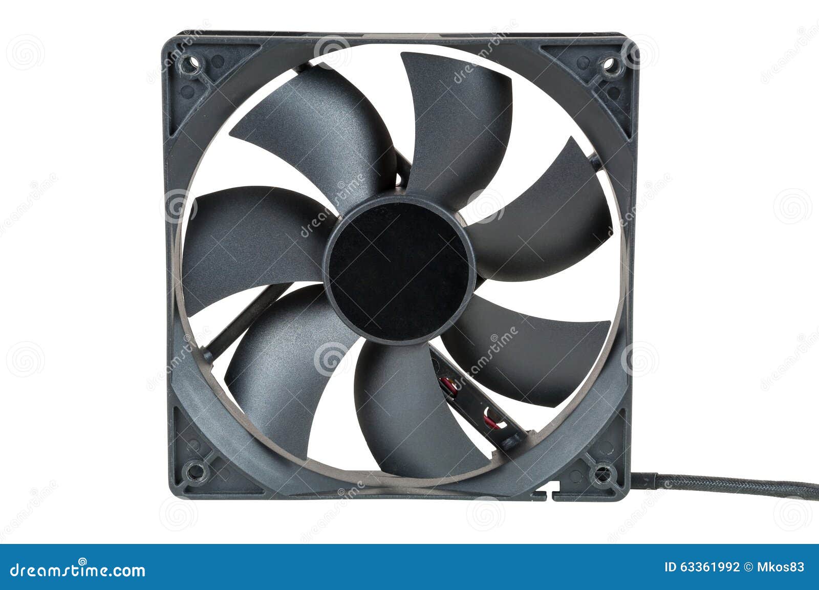 Computer Fan Isolated on White Background Stock Photo - Image of ...