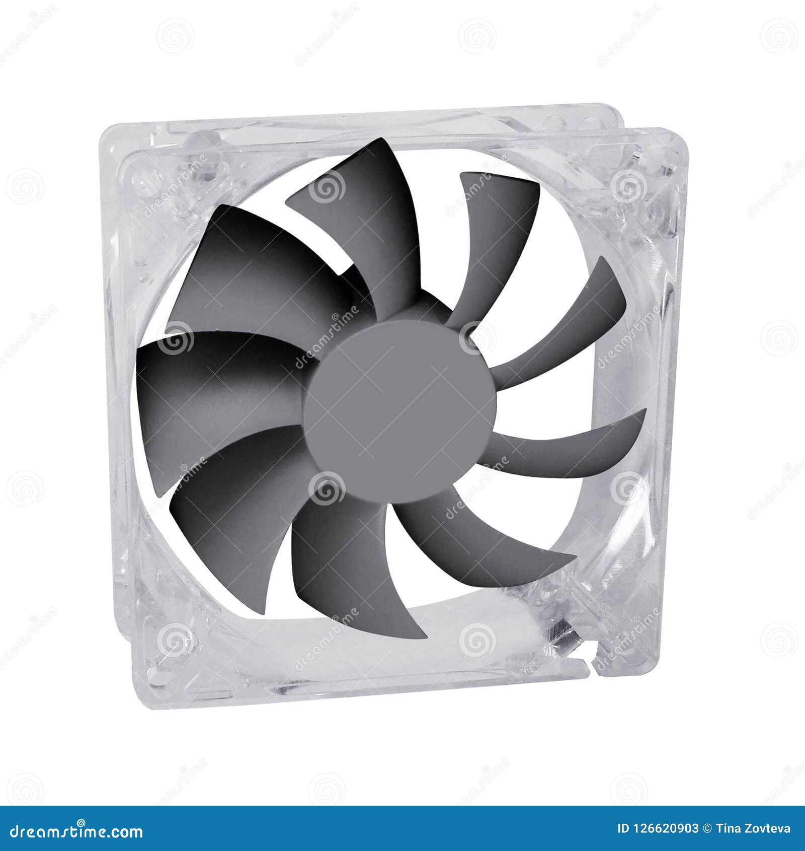 Computer Fan Isolated on White Stock Image - Image of conditioning ...