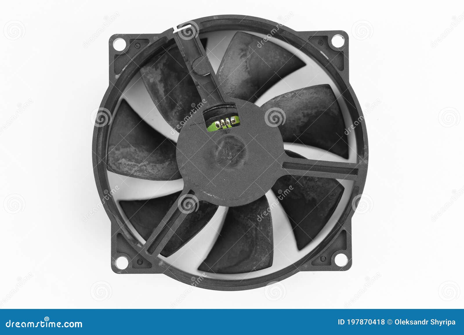 Computer Fan Isolated on White Background Stock Photo - Image of ...