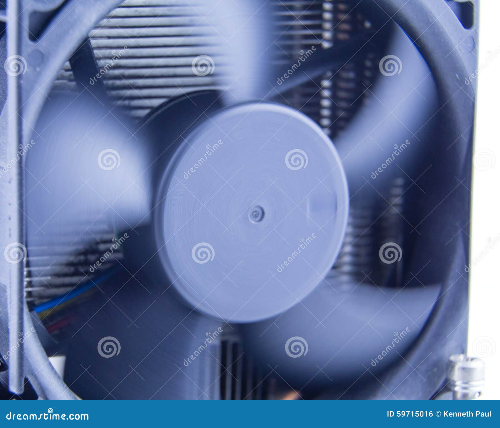 Computer Fan, with Motion Blur on Blades Stock Photo - Image of detail ...