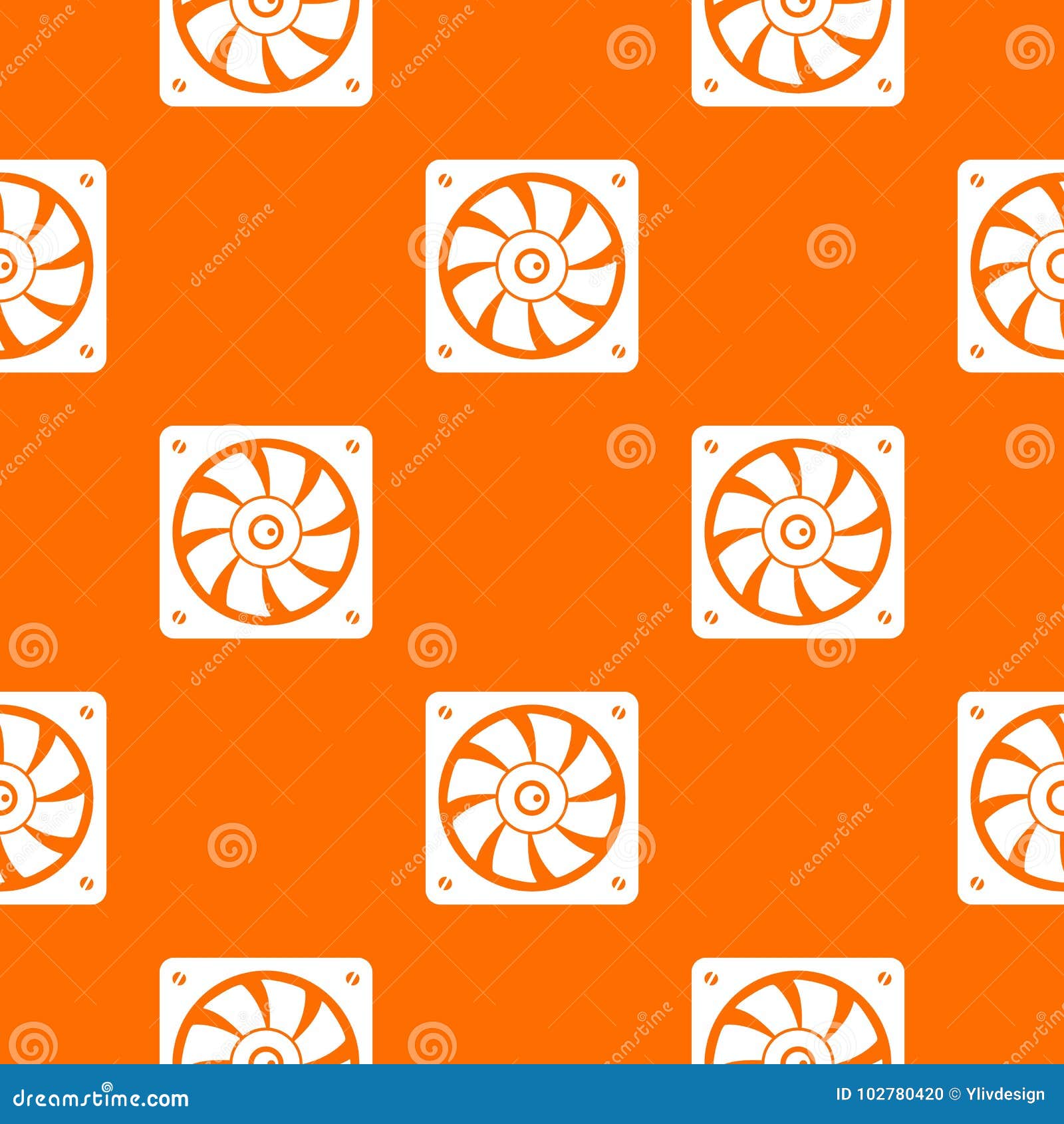 Computer Fan Pattern Seamless Stock Vector - Illustration of cooling ...