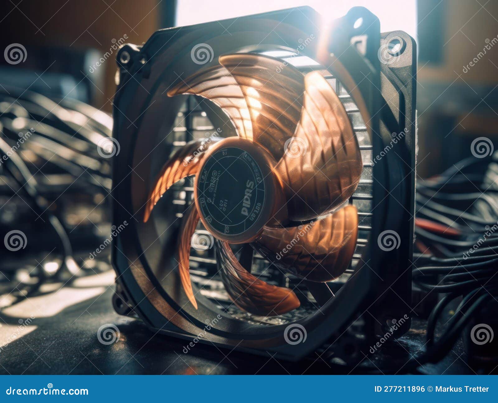 A Computer Fan Used To Keep Components Cool and Prevent Overheating ...