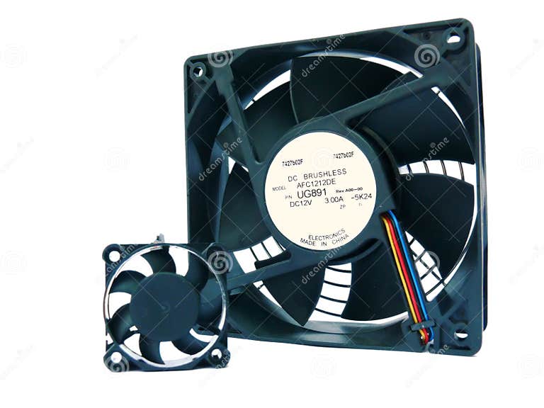 Computer Fans stock photo. Image of white, background - 5414638