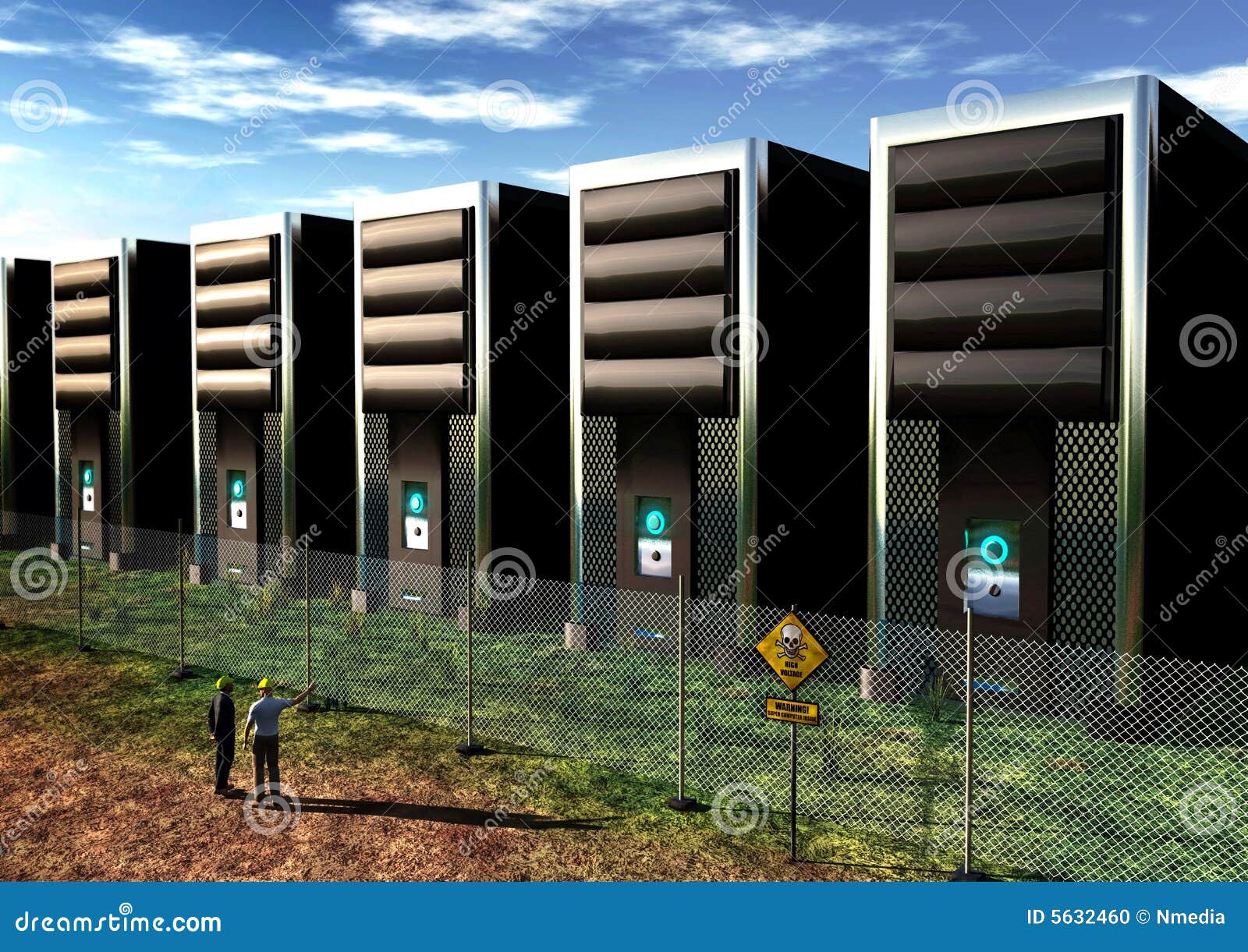 Computer Farm stock photo. Image of info, internet, engineer - 5632460