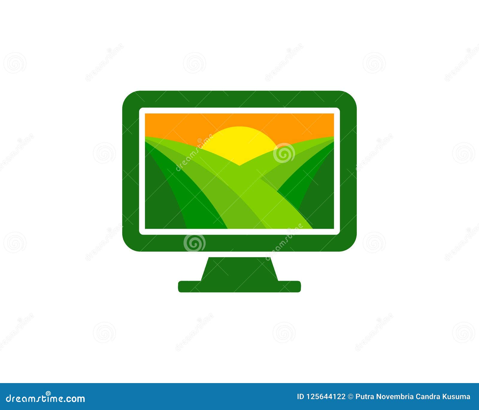 Computer Farm Logo Icon Design Stock Vector - Illustration of concept ...