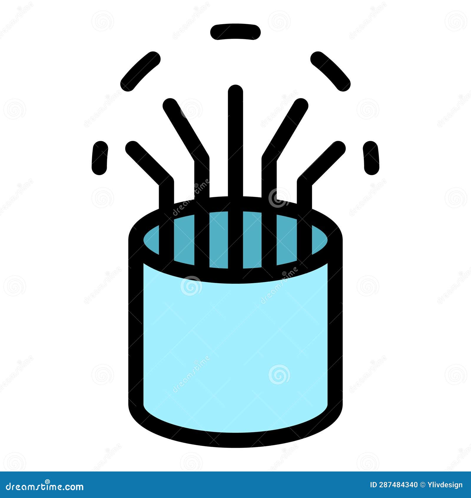 Computer Fiber Icon Vector Flat Stock Illustration - Illustration of ...