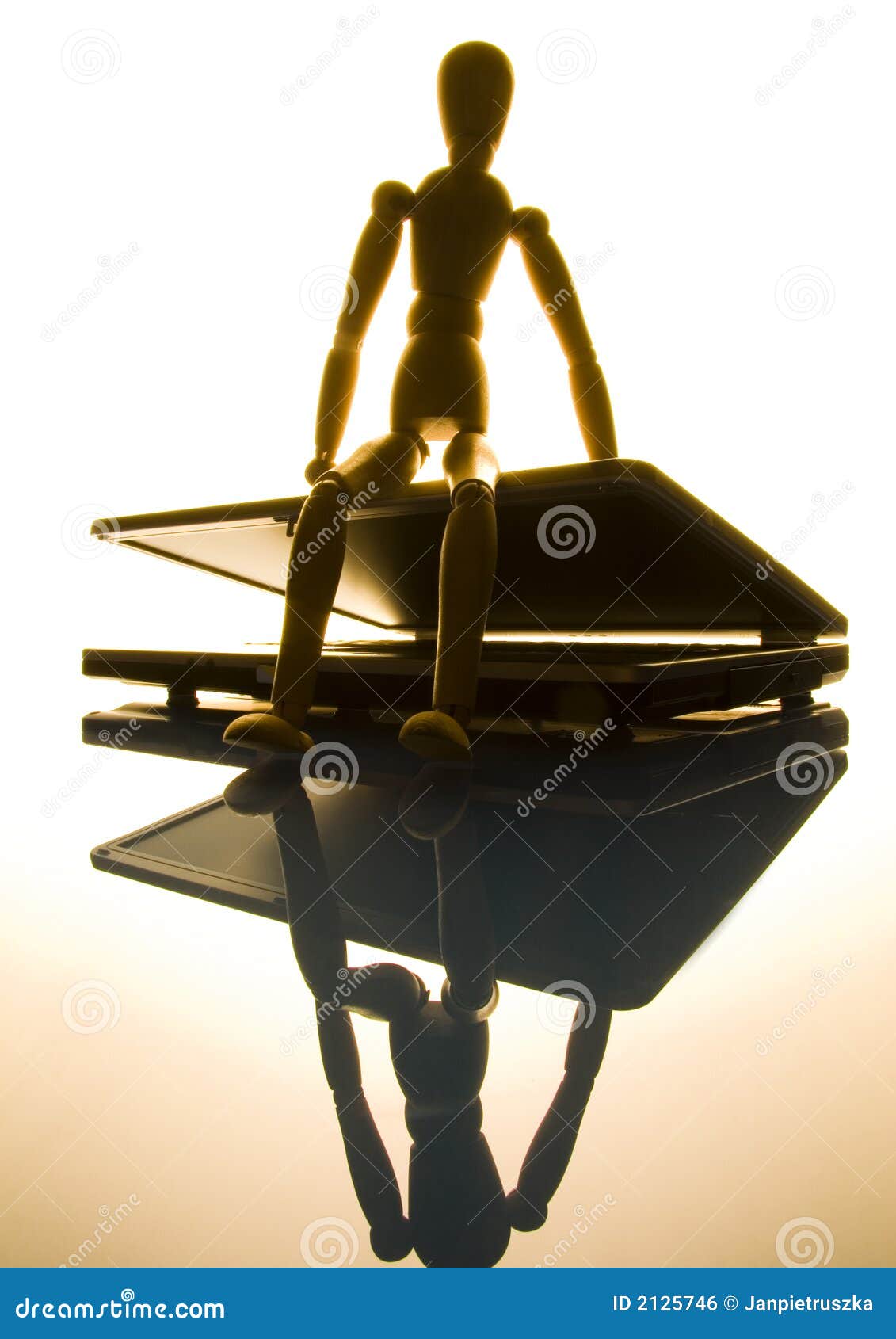Computer with figure stock photo. Image of business, figure - 2125746