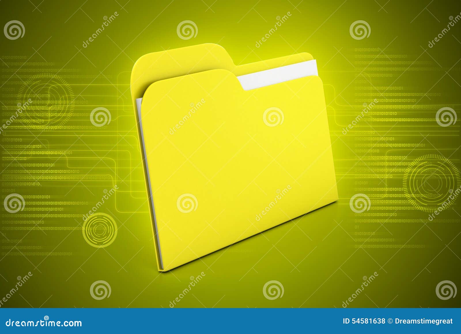 Computer file folder stock illustration. Illustration of folder - 54581638