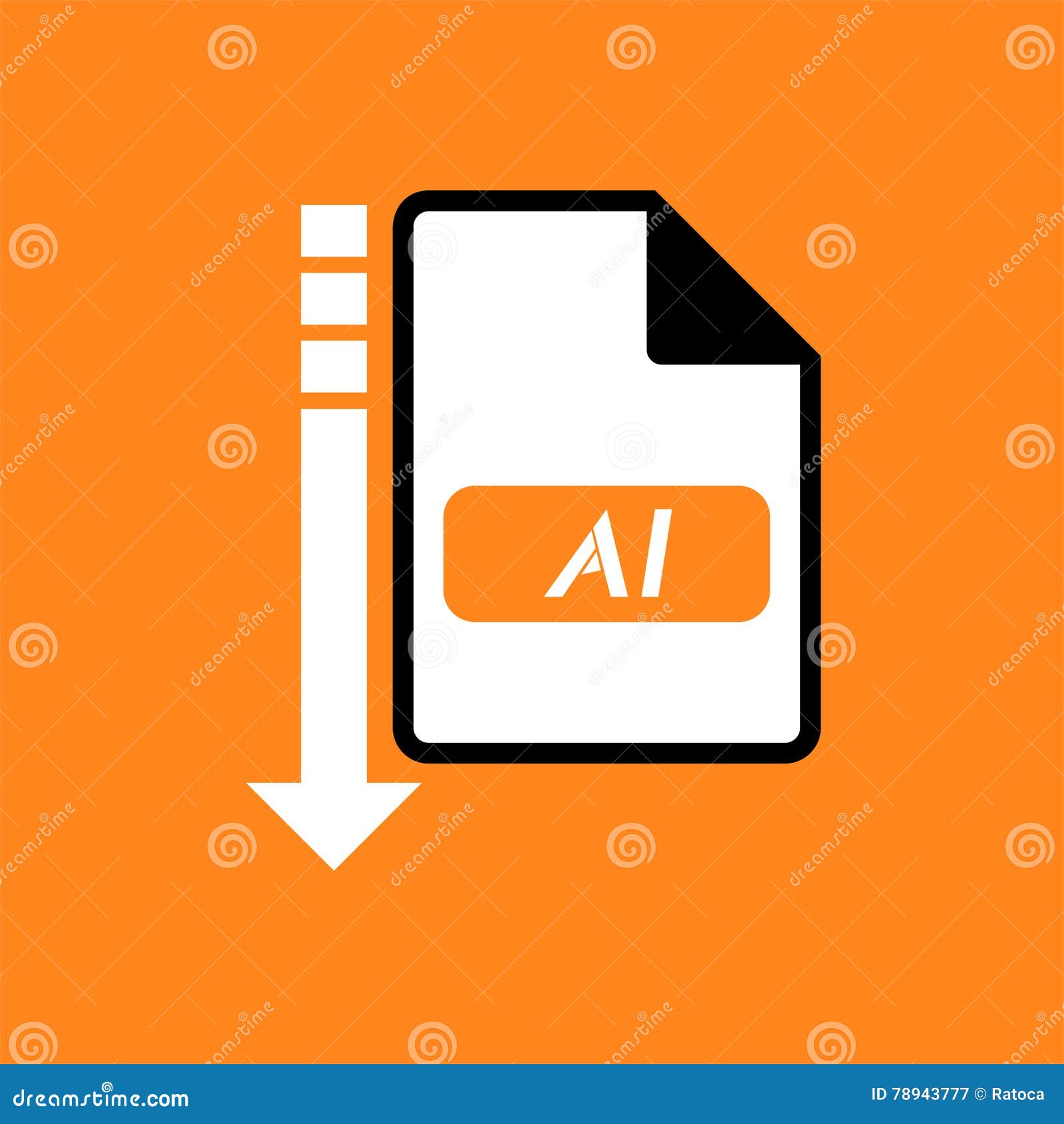 Computer file icon stock illustration. Illustration of download - 78943777