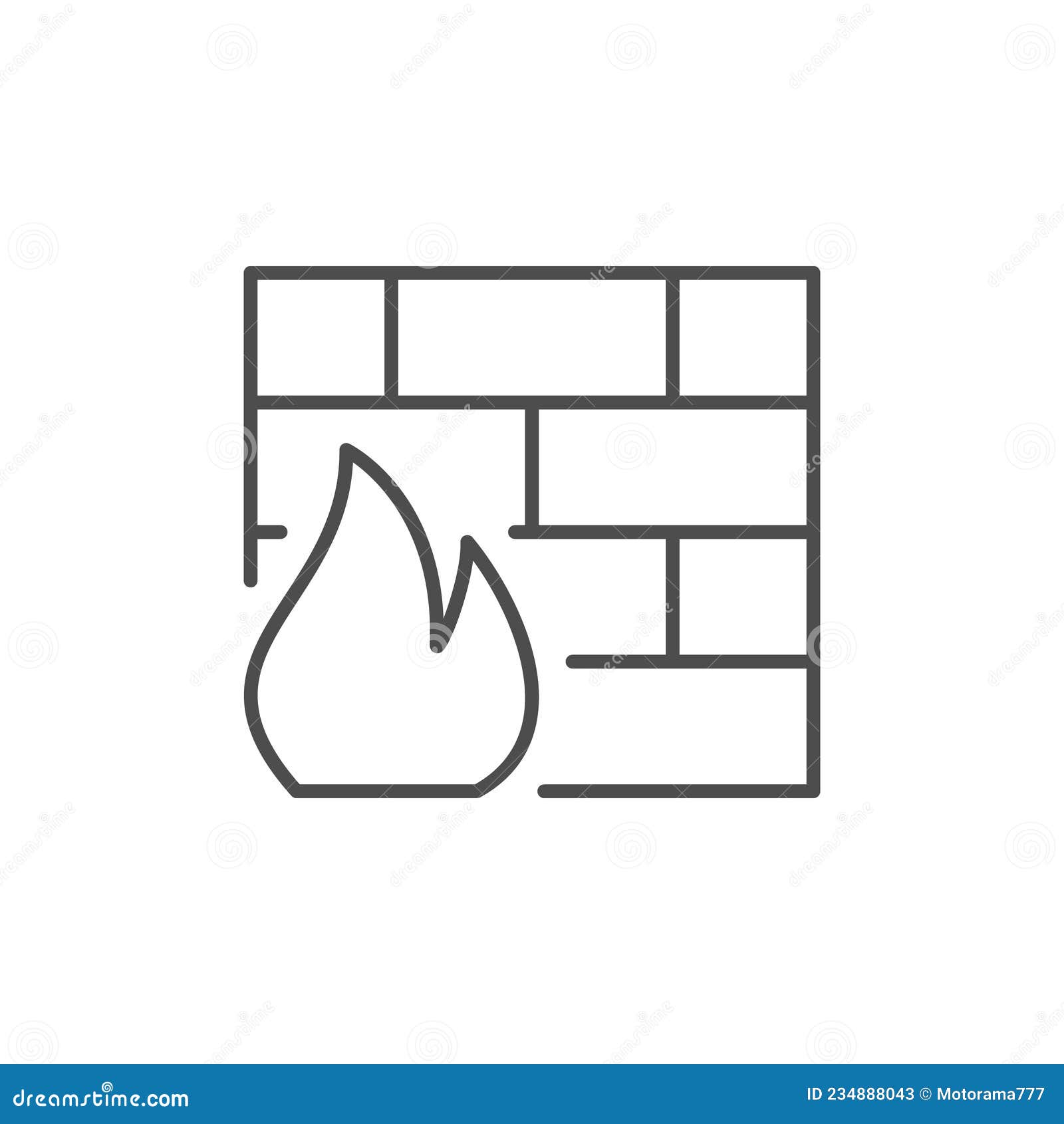 Firewall Line Vector Icons And Signs. Protection, Security, Perimeter ...