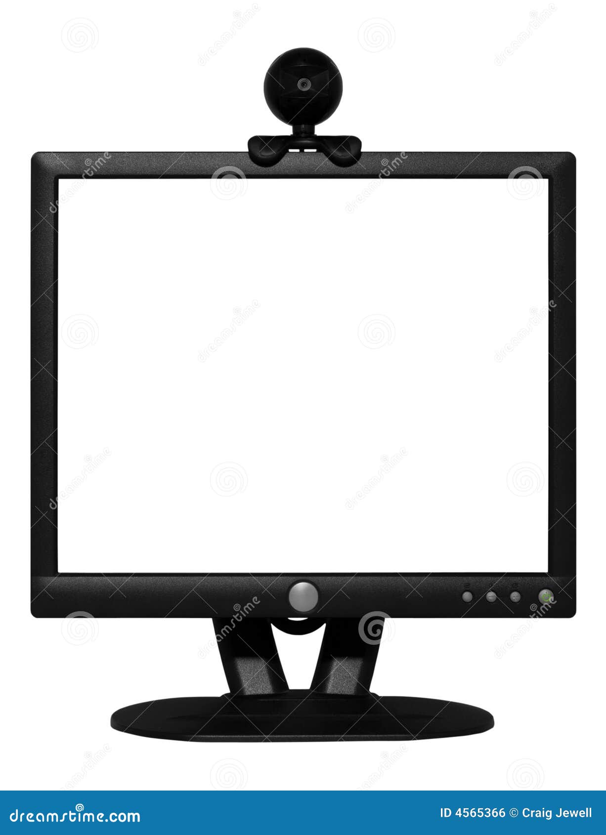 Computer Flat Screen Monitor Stock Photo - Image of screen, camera: 4565366
