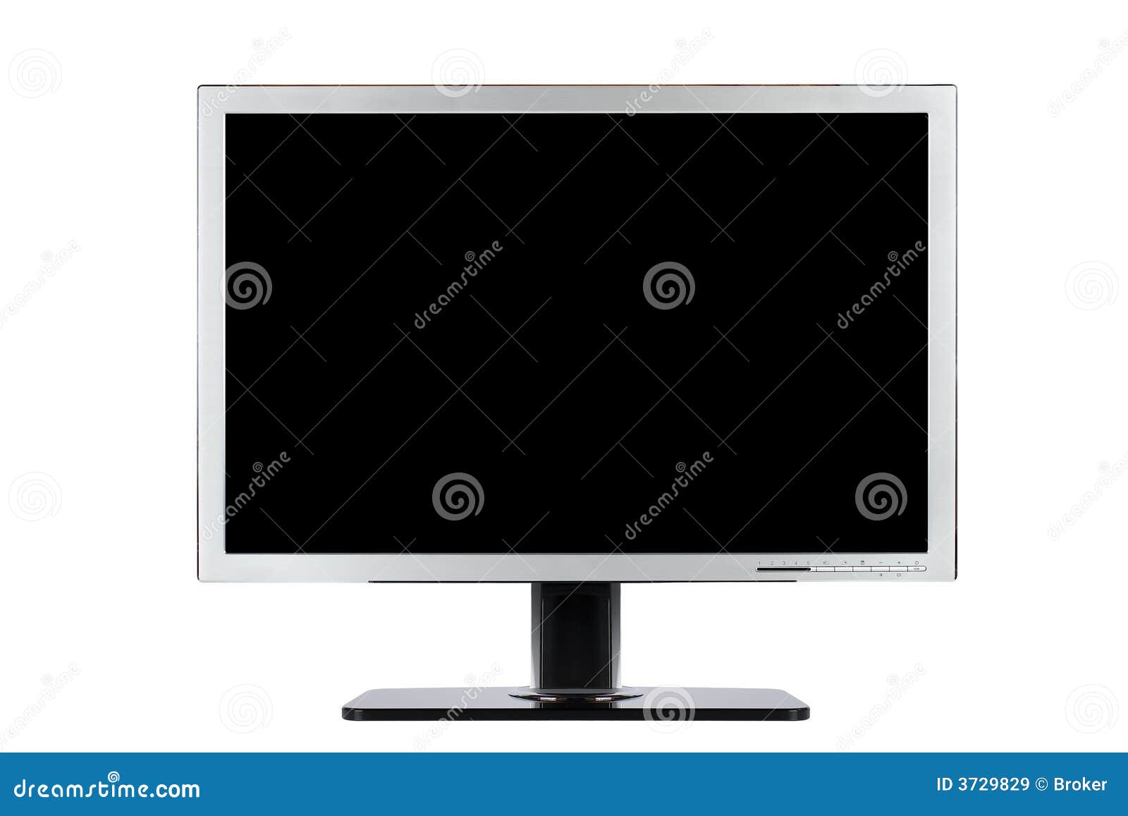 Computer flat wide screen stock image. Image of graphic - 3729829