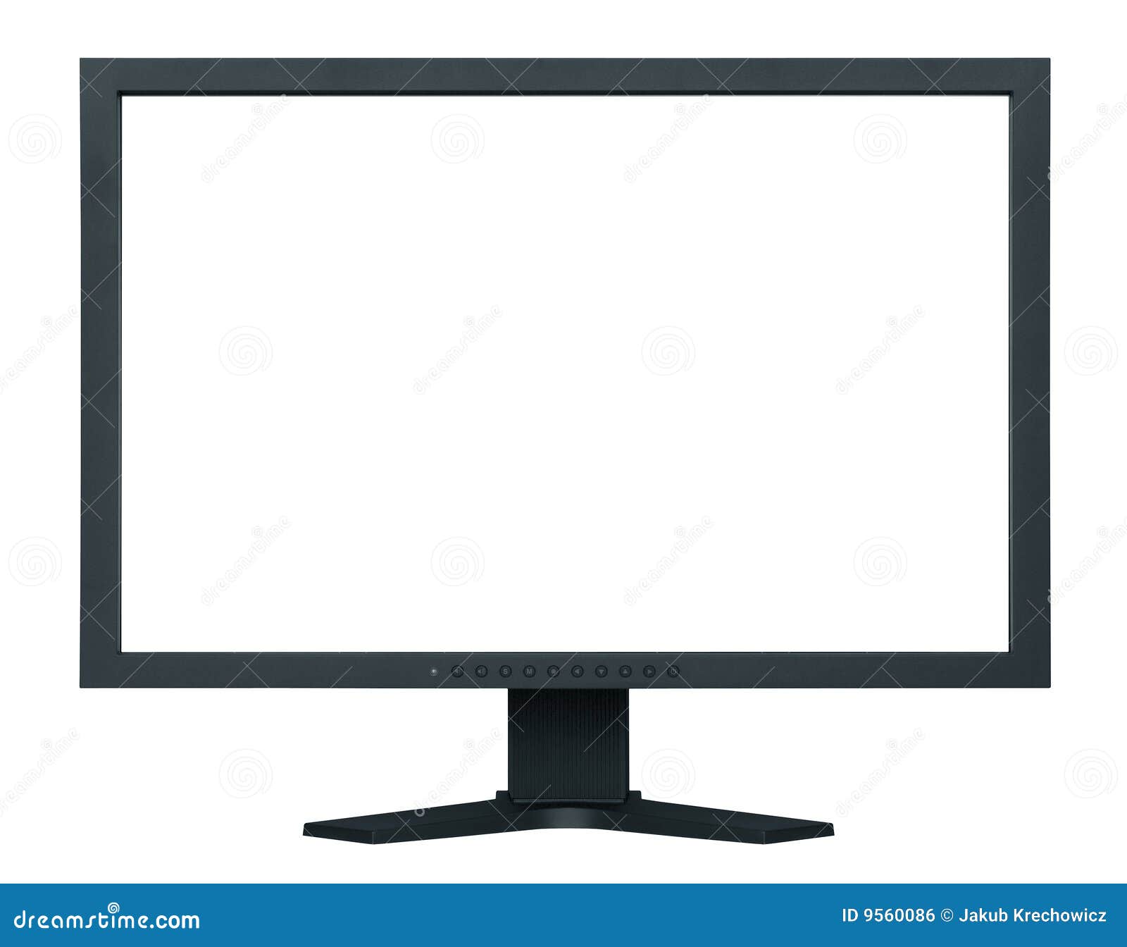 Computer flat wide screen stock photo. Image of front - 9560086