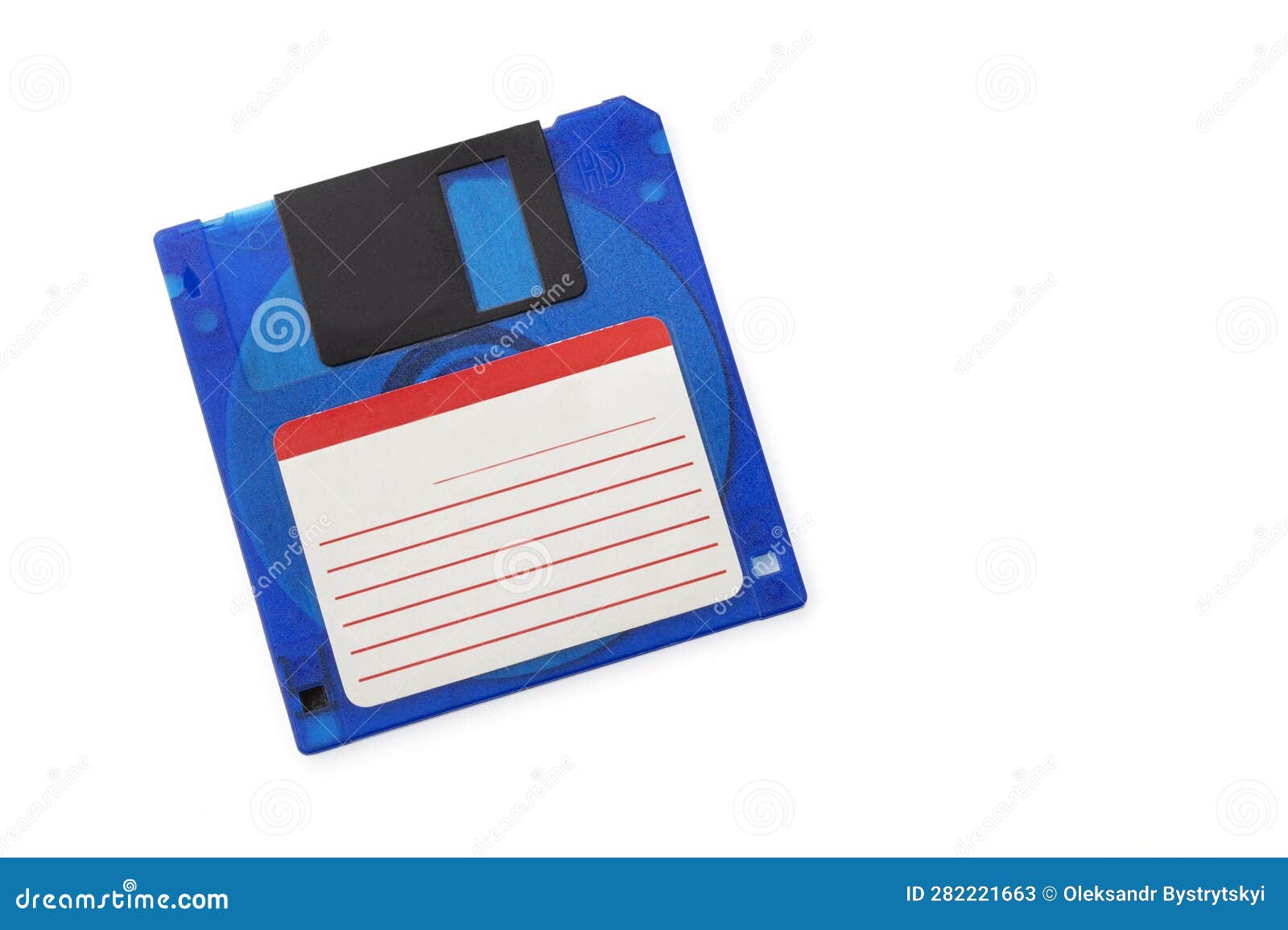 Computer Floppy Disk, Isolated on a White Background Stock Image ...