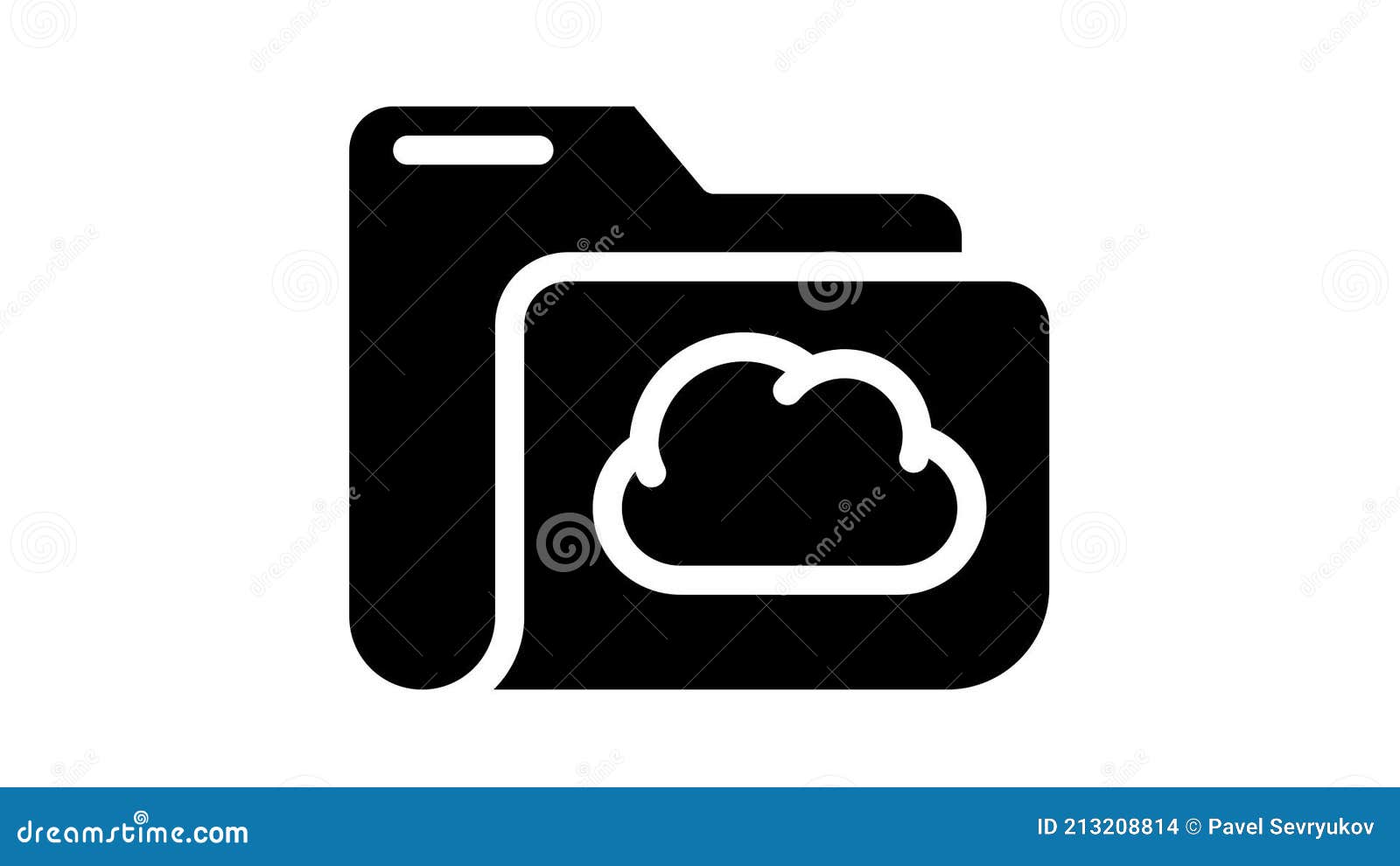 Computer Folder Cloud Storage Glyph Icon Animation Stock Footage ...