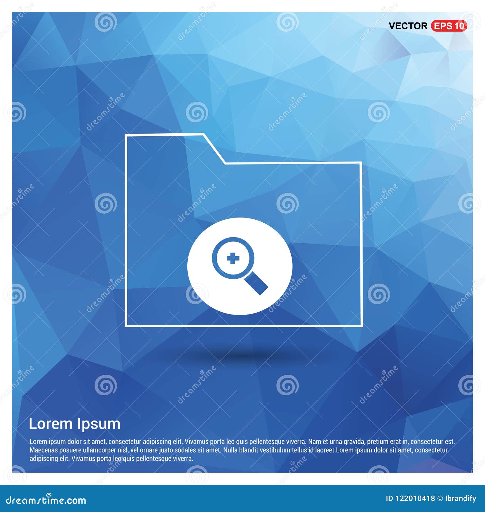 Computer Folder Icon stock vector. Illustration of information - 122010418