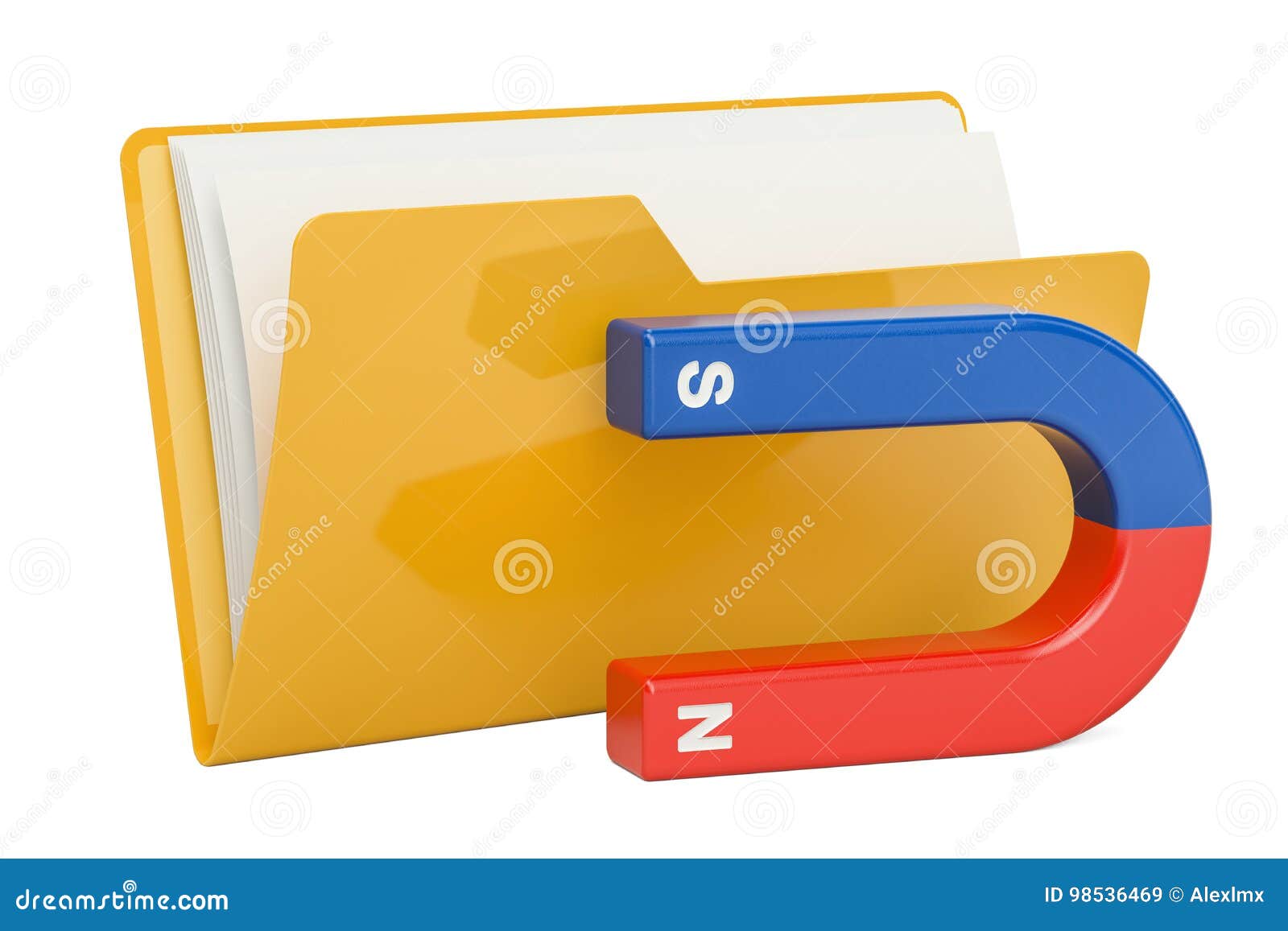 SOP Magnetic Folder Display Vector Mockup. Wall Document Holder ...
