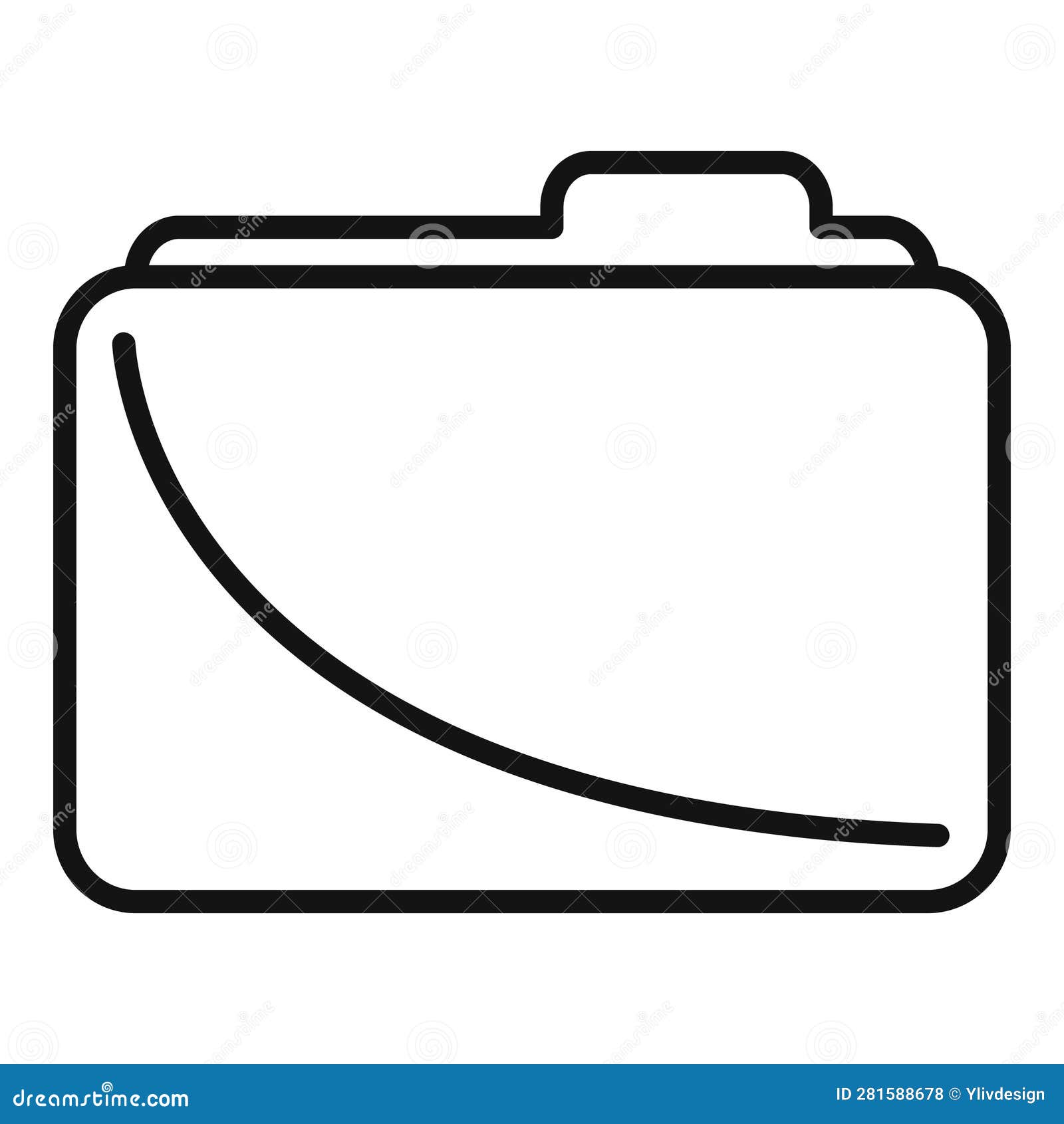 Computer Folder Icon Outline Vector. Button Interface Stock ... Computer Folder Icon Outline Vector. Button Interface Stock ...
