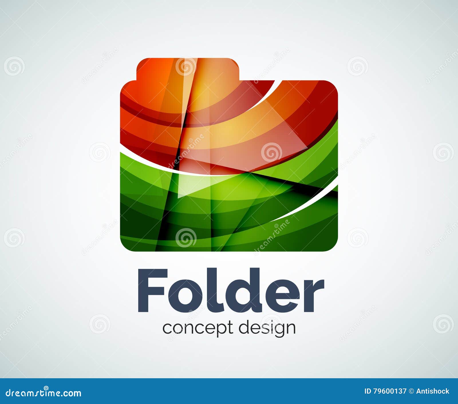 Computer Folder Logo Template Stock Vector - Illustration of corporate ...