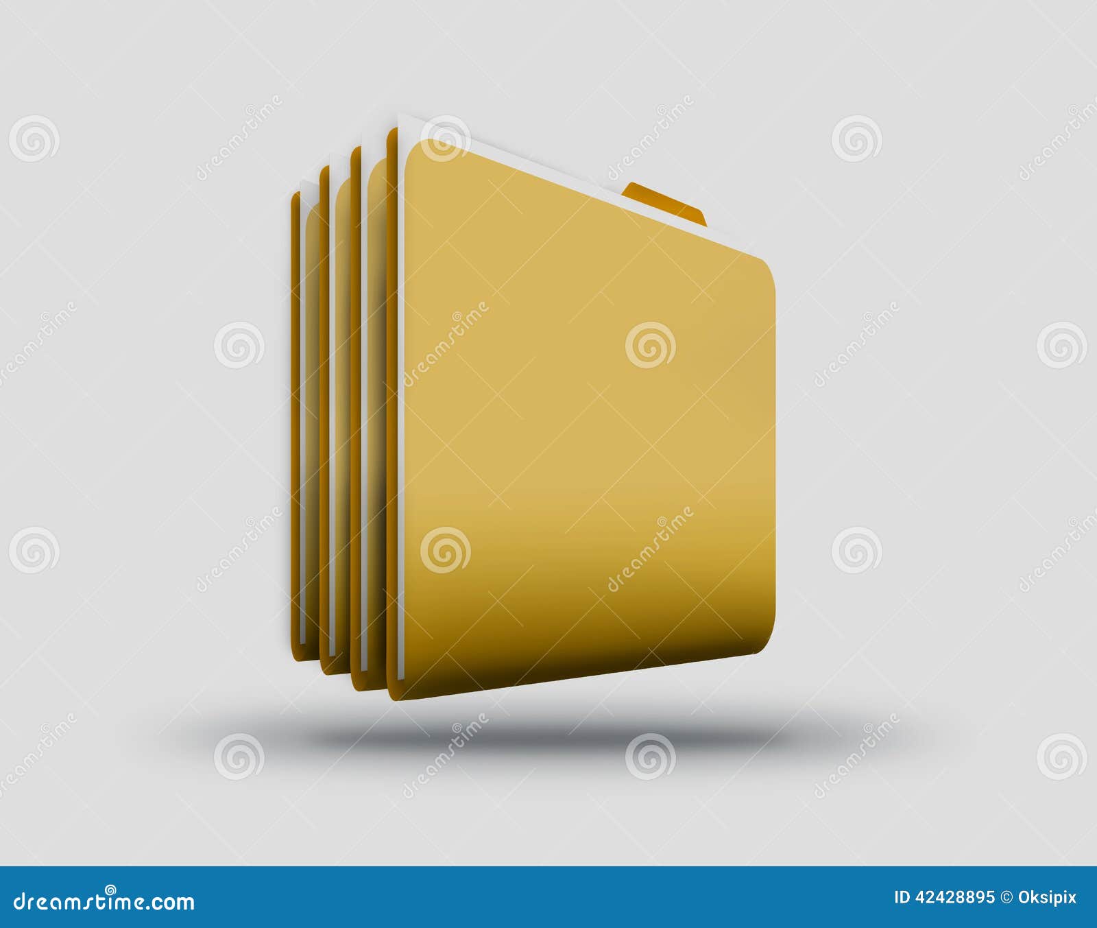 Computer folders stock illustration. Illustration of equipment - 42428895