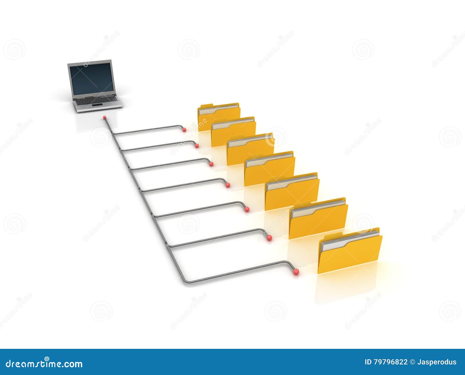Structure Of Laptop Computer Showing Spare Parts. 3D Illustration ...