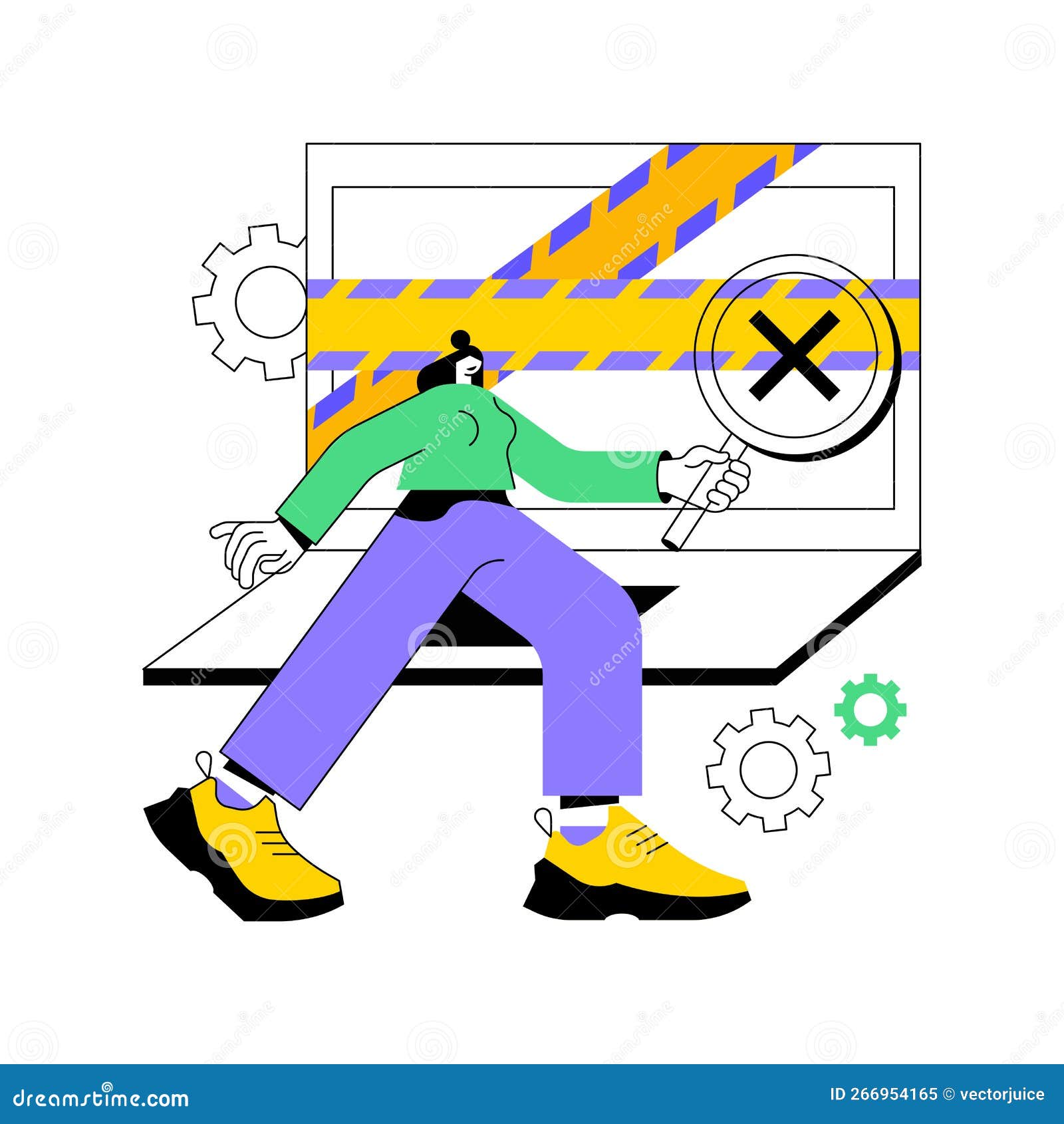 Computer Forensics Abstract Concept Vector Illustration Stock Vector ...
