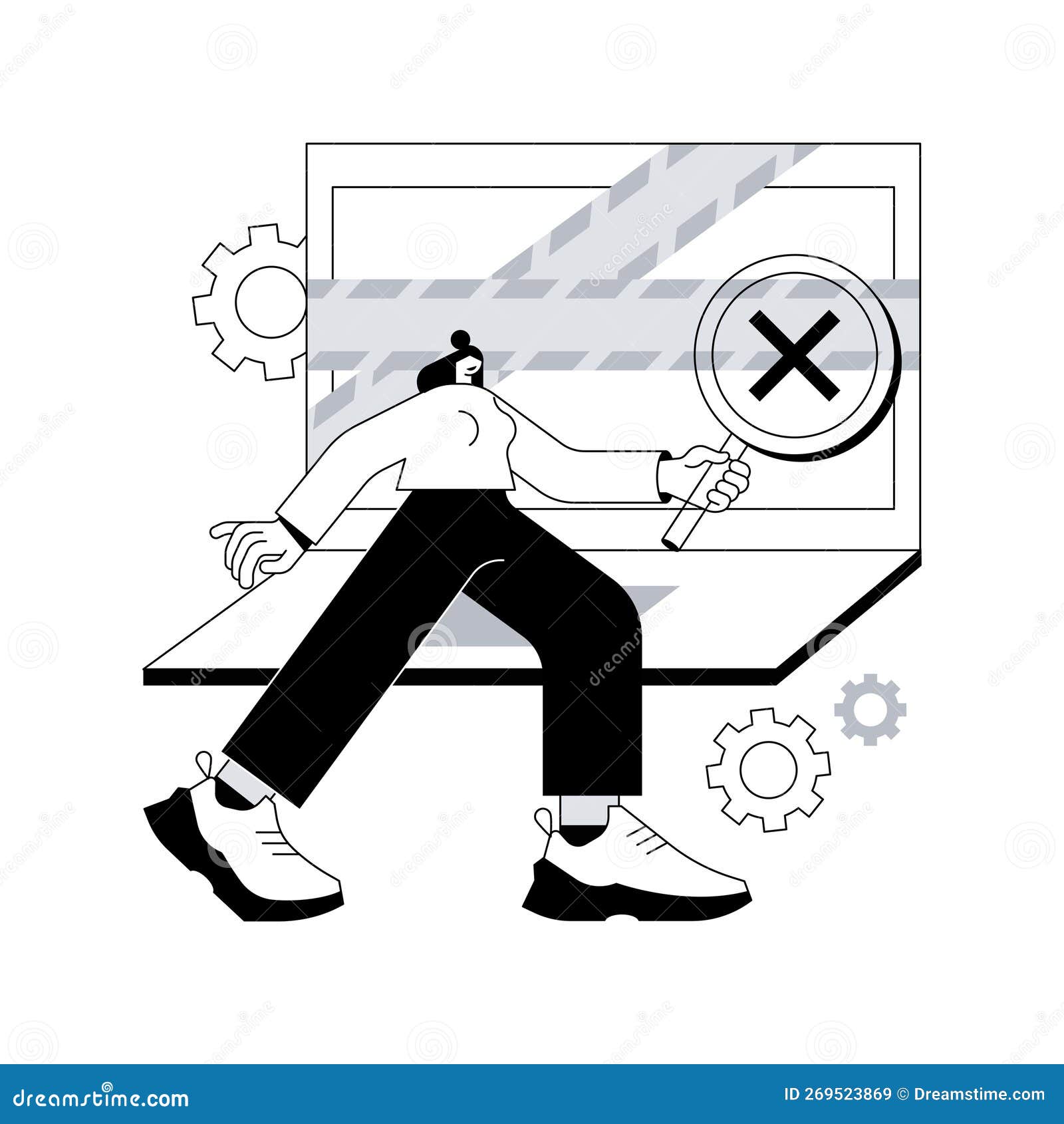 Computer Forensics Abstract Concept Vector Illustration. Stock Vector ...