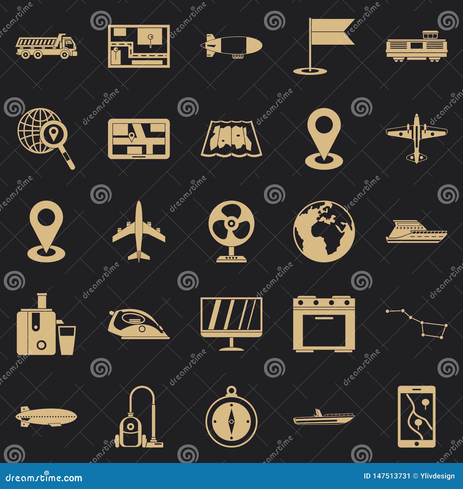 Computer Forensics Icons Set, Simple Style Stock Vector - Illustration ...