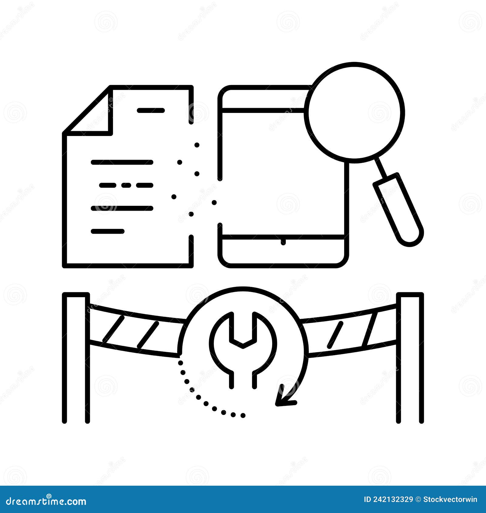 Computer Forensics Services Line Icon Vector Illustration Stock Vector ... Computer Forensics Services Line Icon Vector Illustration Stock Vector ...