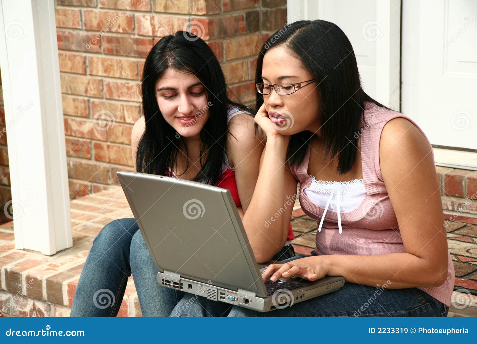 Computer Friends stock image. Image of culture, internet - 2233319