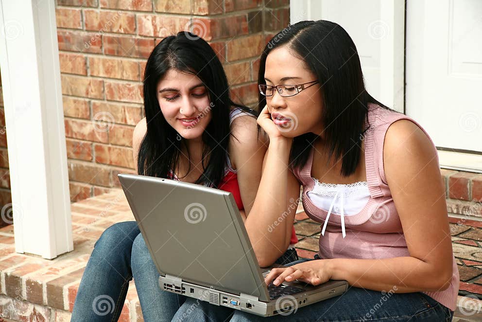 Computer Friends stock image. Image of culture, internet - 2233319