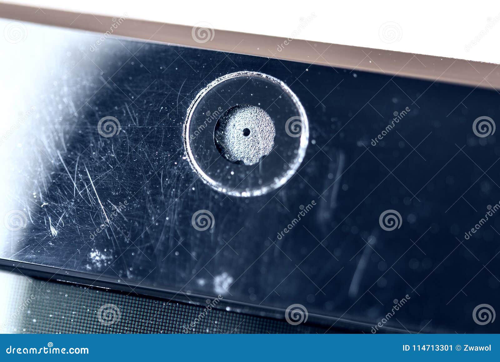 Computer front camera lens stock image. Image of laptop - 114713301
