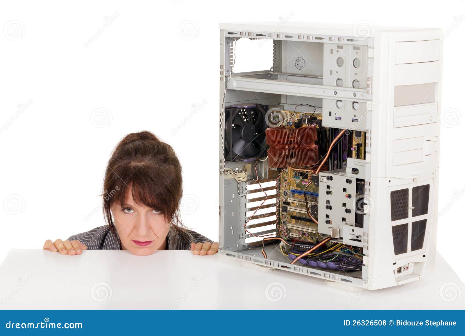 Computer frustration stock photo. Image of busineswoman - 26326508