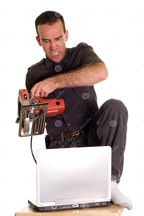 Computer Frustrations stock photo. Image of frustration - 7233094